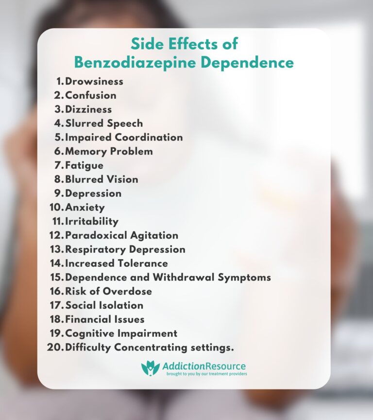 Benzodiazepine Dependence: Definition, Signs, Causes, Treatment - Addiction Resource