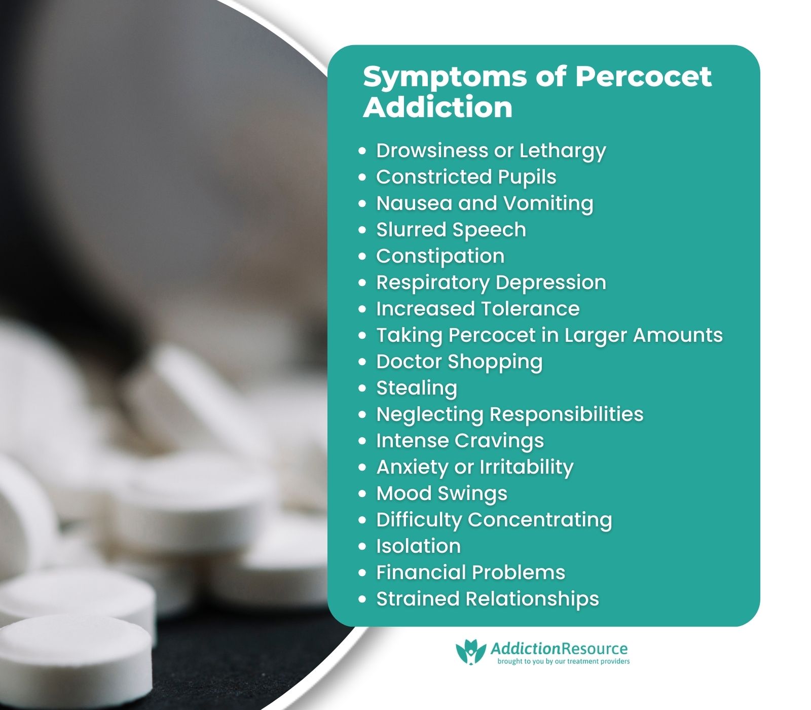 Percocet Addiction: Symptoms, Causes, Effects and Treatment - Addiction ...